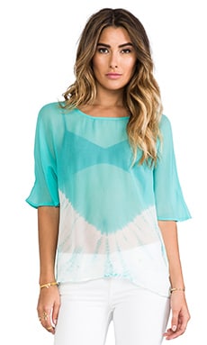 Gypsy 05 Hi-Low Blouse in Aqua | REVOLVE