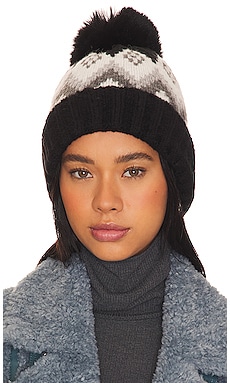 Hat Attack Fair Isle Beanie in Black | REVOLVE