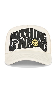Happy Caps Nothing is Wrong Trucker Hat in Bone | REVOLVE
