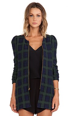 harlyn The Georgette Jacket in Plaid | REVOLVE