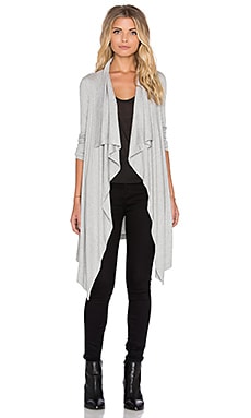 Heather Waterfall Cardigan in Light Heather Grey | REVOLVE