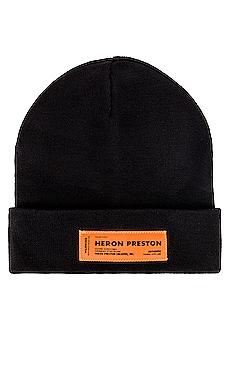 Heron Preston Beanie in Black | REVOLVE
