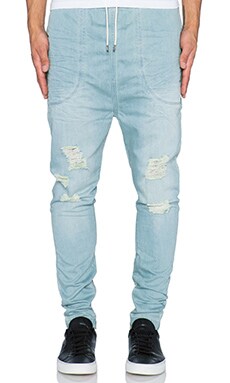 I Love Ugly Zespy Pant in Stressed Denim | REVOLVE