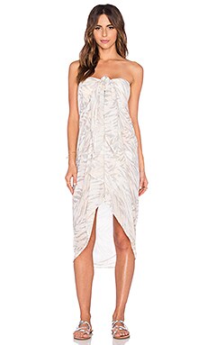 Indah Hailey Printed Scarf Sarong in Peach Ibex | REVOLVE