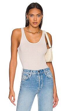 James Perse Daily Tank in Ballerina Pigment | REVOLVE