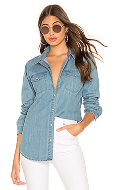 J Brand Perfect Denim Shirt in Blue Shift | REVOLVE