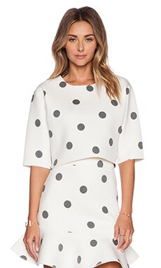 J.O.A. Dotted Top in Ivory | REVOLVE