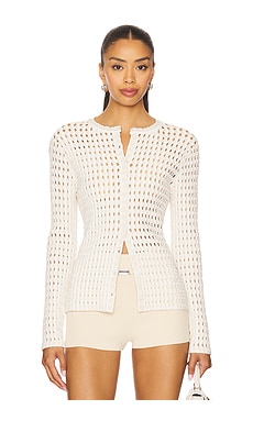 SIMKHAI Gracen Cardigan in Sand Multi | REVOLVE