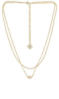 Kendra Scott Emilie Multi Strand Necklace in Gold Iridescent Drusy ...