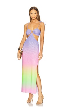 Kulani Kinis Ring Cut Out Maxi Dress in Stardust | REVOLVE