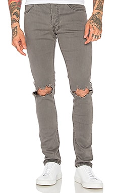 Daniel Patrick Classic Ripped Skinny Jean in Grey | REVOLVE