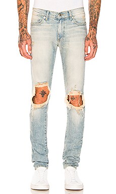 Daniel Patrick Classic Ripped Skinny Jean II in Blue Desert | REVOLVE