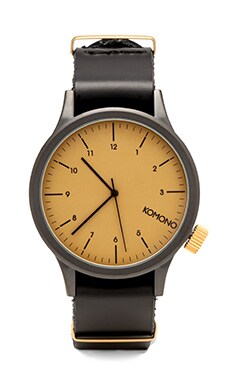 Komono Magnus in Black/ Gold in Black & Gold | REVOLVE