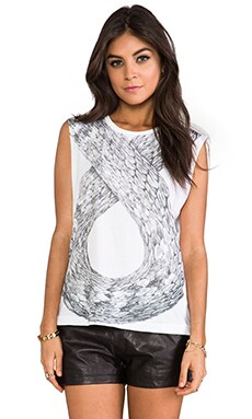 Ksubi Infinite Snake Muscle Tank in White | REVOLVE
