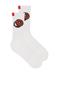 Kule The Bagel Sock in White | REVOLVE