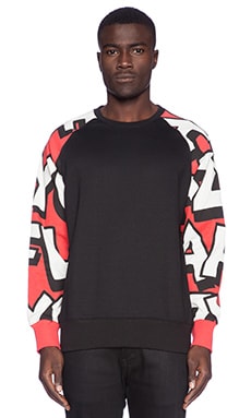 Lazy Oaf Cartoon Sweatshirt in Black | REVOLVE