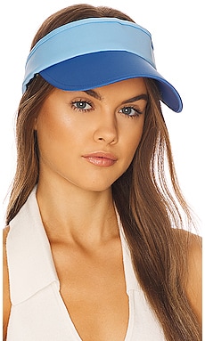 Lele Sadoughi Neoprene Bow Tie Visor in Lisbon Cloud | REVOLVE