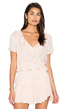 LoveShackFancy Zoe Ruffle Top in Powder Pink | REVOLVE