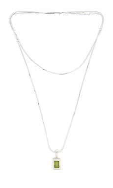 Loren Stewart Roca Snake Wrap Necklace in Sterling Silver & Peridot ...