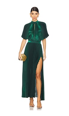 L'IDEE Elite Split Gown in Pine Shimmer | REVOLVE