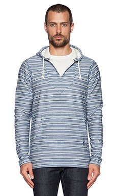 Lightning Bolt Rug Poncho in Federal Blue | REVOLVE