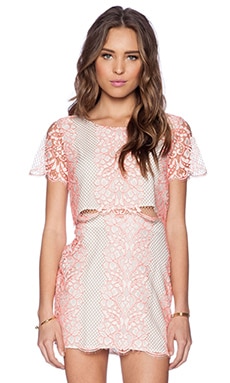 Lovers and Friends Taluca Crop Top in Neon Coral | REVOLVE