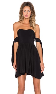 Lucy Paris Deetz Tie Dress in Black | REVOLVE