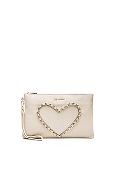 Love Moschino Heart Clutch in Cream | REVOLVE