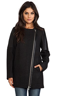 Mackage Muriel Mini Argyle Jacket in Grey | REVOLVE