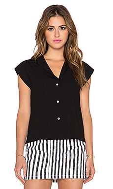 Marc by Marc Jacobs Irving Crepe Top in Black | REVOLVE