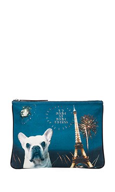 Marc by Marc Jacobs Jet Set Pets Clutch in Black Multi | REVOLVE