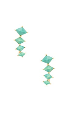 Melanie Auld Stone Diamond Ear Climber in Turquoise | REVOLVE