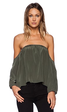 MERRITT CHARLES Dunn Blouse in Green | REVOLVE