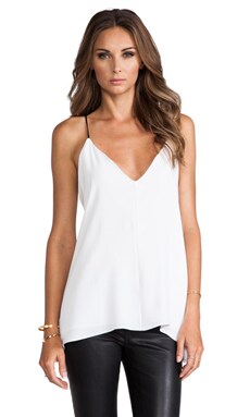 MILLY V Neck Fly Away Top in White | REVOLVE
