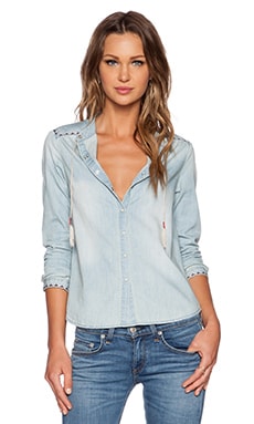 MKT studio Chips Denim Shirt in Lavage Brian | REVOLVE