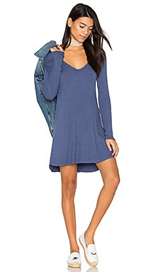 Michael Lauren Kyle V Neck Dress in Seaport | REVOLVE