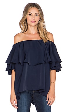 MLM Label Maison Off The Shoulder Top in Blue | REVOLVE