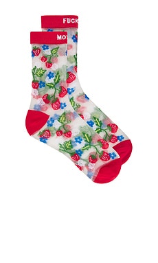 MOTHER The Step Up Socks in Mf Strawberries | REVOLVE