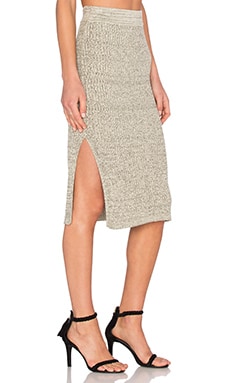 Maison Scotch Knitted Midi Skirt in Grey | REVOLVE