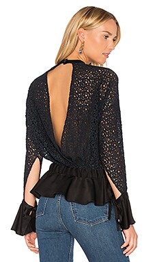 Marissa Webb Sullivan Blouse in Black Combo | REVOLVE