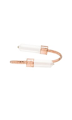 Natalie B Jewelry Gemini Crystal Arm Band in Rose Gold | REVOLVE