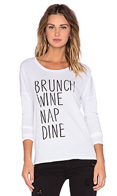 Nation Los Angeles Fallbrook Brunch Tee in White | REVOLVE
