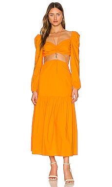 NICHOLAS x REVOLVE Georgette Cascade Maxi Dress in Emerald | REVOLVE