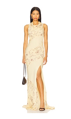 NICHOLAS Shana Dress in Butter Wisteria Floral | REVOLVE