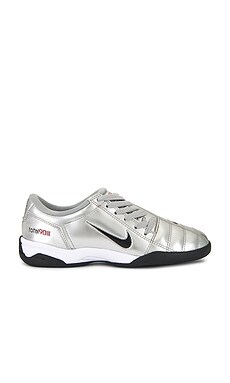 Nike T90 SP Sneaker in Metallic Silver, Black & University Red | REVOLVE
