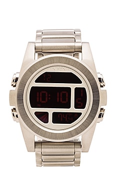 Nixon The Unit SS in Silver/Red in Silver & Red | REVOLVE