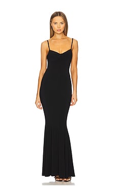 Norma Kamali Underwire Fishtail Gown in Black | REVOLVE