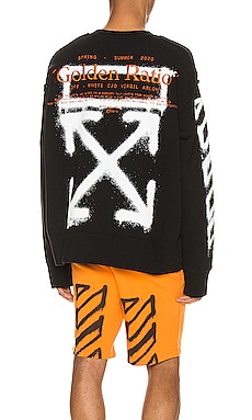 OFF-WHITE Cartoon Incompiuto Crewneck in Black & White | REVOLVE