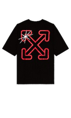 OFF-WHITE Starred Arrow Skate Tee in Black | REVOLVE