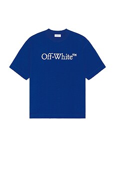 OFF-WHITE Bookish Skate Short Sleeve T-Shirt in Blue | REVOLVE